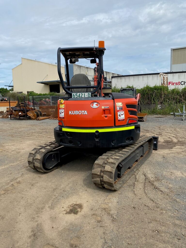 Kubota U48-4HG 4.8T Excavator Dry Hire & Rental: Orange Hire